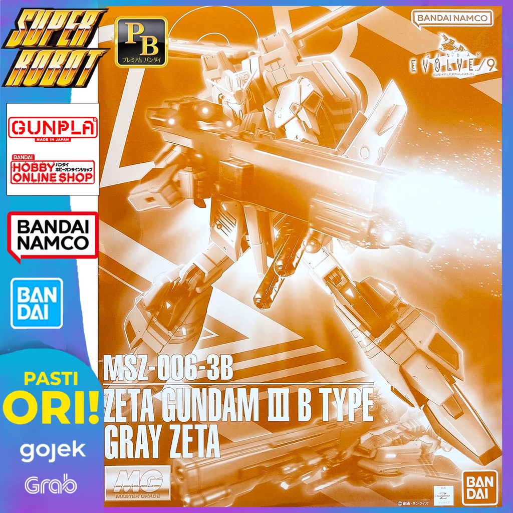 Jual 𝗕𝗔𝗡𝗗𝗔𝗜 MG MSZ-006-3B Zeta Gundam III B Type Gray Zeta P-BANDAI Limited | Shopee Indonesia