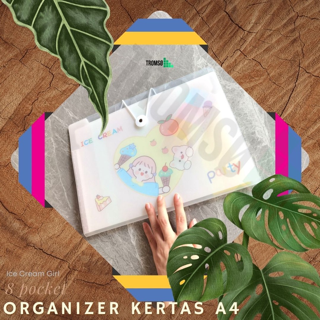 Jual Tromso - Organizer Kertas A4 8 Pocket / Map Plastik A4 Bermotif ...