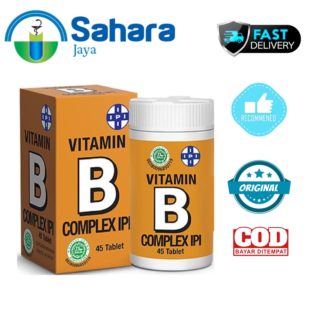 Jual [SJ] Vitamin B Complex Ipi 45 Tablet / VITAMIN B KOMPLEK / VITAMIN ...