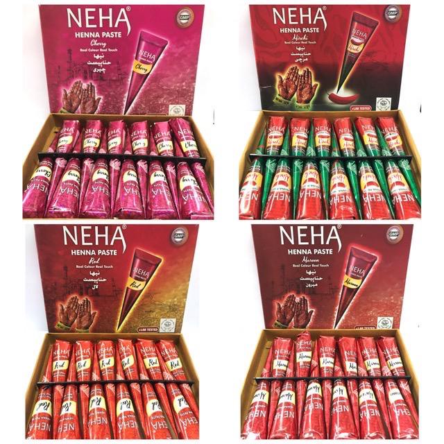 Jual NEHA HENNA PASTE HENNA HALAL BPOM ECERAN HEENA HENNA HENA MAGIC ...