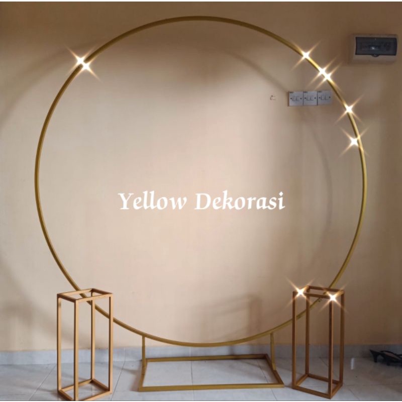 Jual Ready stock Lingkar besi & stand flower besi (paket hemat ...