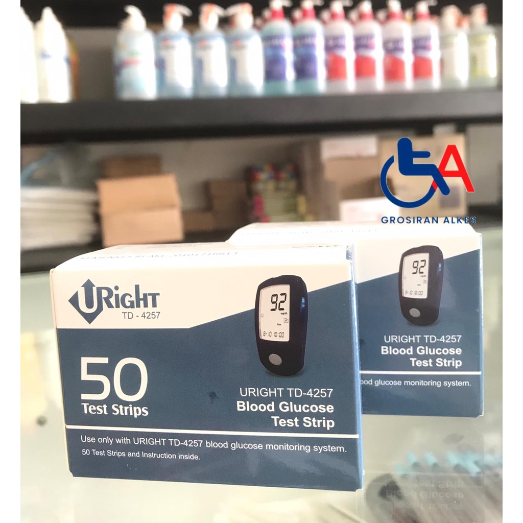 Jual Blood Glucose Test Strips - URIGHT | Shopee Indonesia