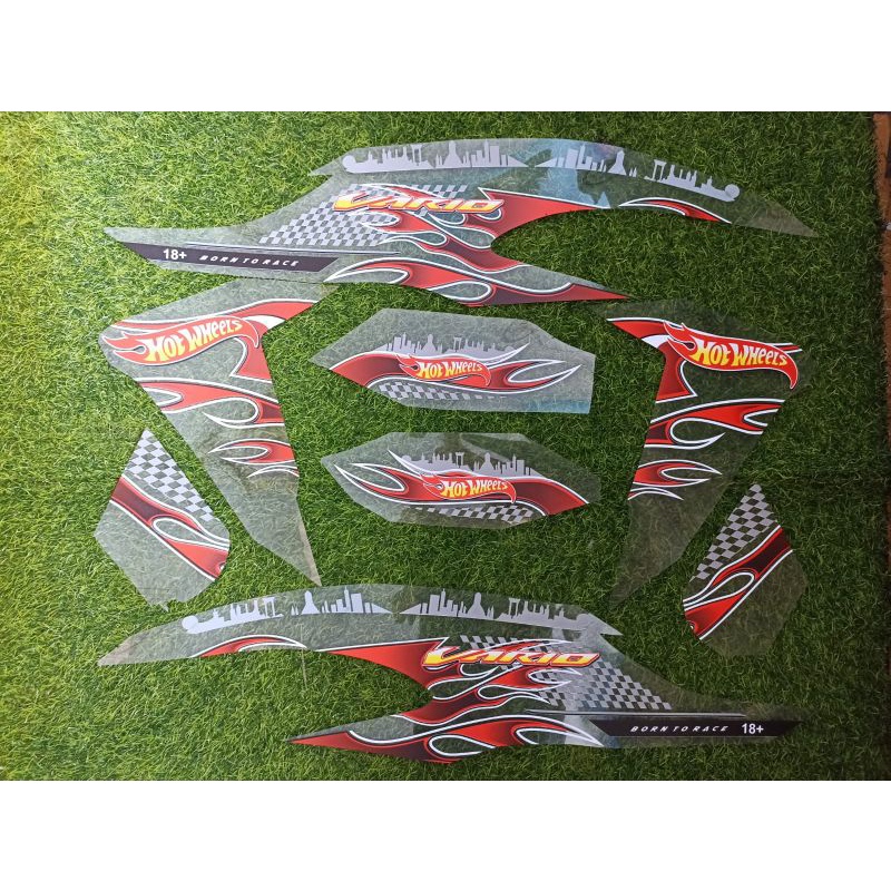 Jual striping sticker transparan vario new led motif HOT WHEELS 2018 2019 2020 2021 125/150cc ...