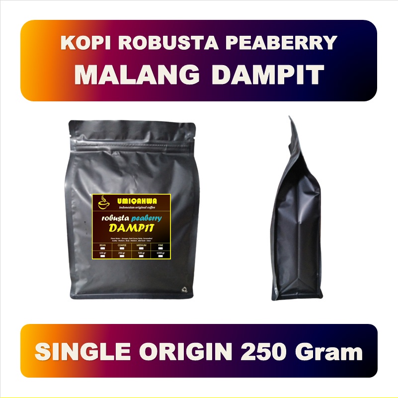 Jual KOPI MALANG DAMPIT PEABERRY ROBUSTA 100/250 GRAM KOPI LANANG MURNI ...