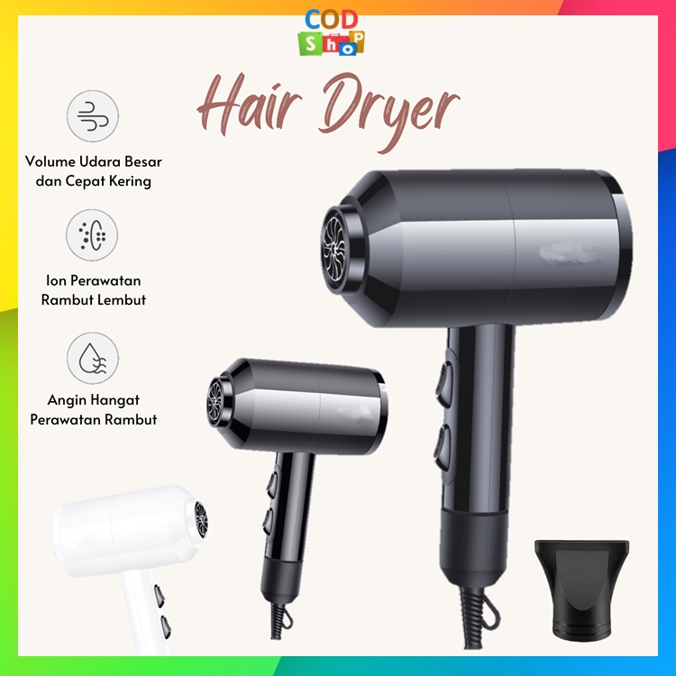 Jual COD - H5353 Alat Pengering Rambut Tombol Pengaturan Suhu dan Angin ...