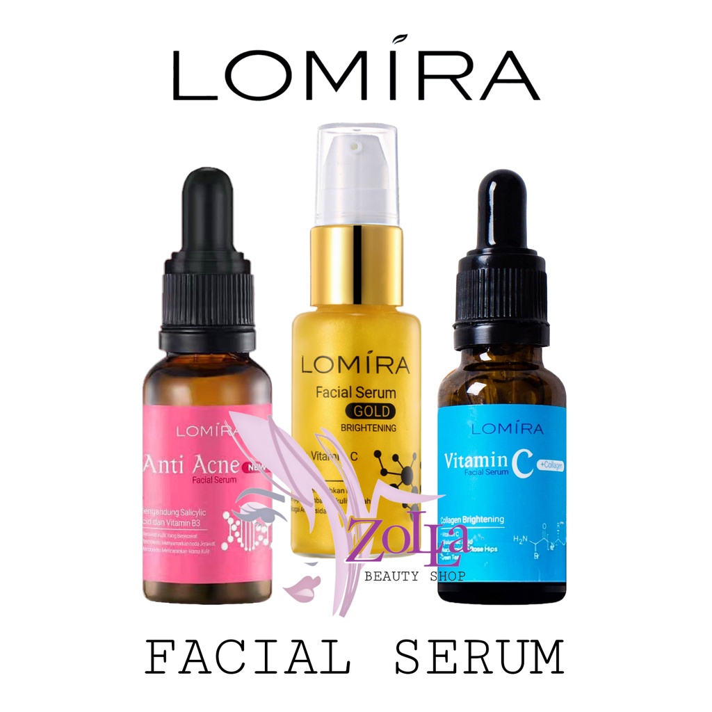 Jual LOMIRA FACIAL SERUM - BPOM - ANTI ACNE - GOLD BRIGHTENING ...