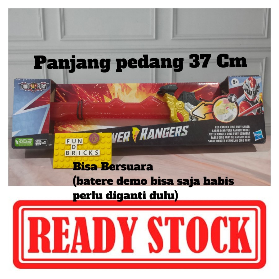 Jual Power Rangers Red Ranger Dino Fury Saber Mainan Pedang Hasbro ...