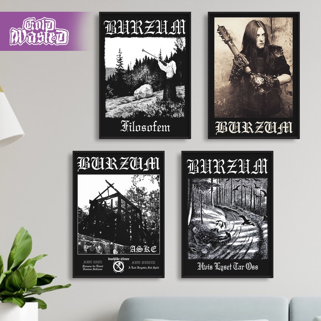 Jual Poster+Frame A3 Burzum (filosofem-aske-hvis lyset tar oss-varg ...