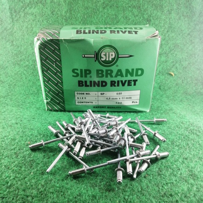 Jual Paku Rivet Sip Brand 640 - Paku Rivet 4,8X11 Harga Per Box 500Pcs ...