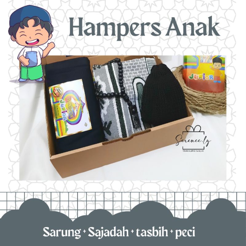 Jual HAMPERS SET ALAT SHOLAT ANAK ANAK/ KADO KHITAN SARUNG/ hadiah ...