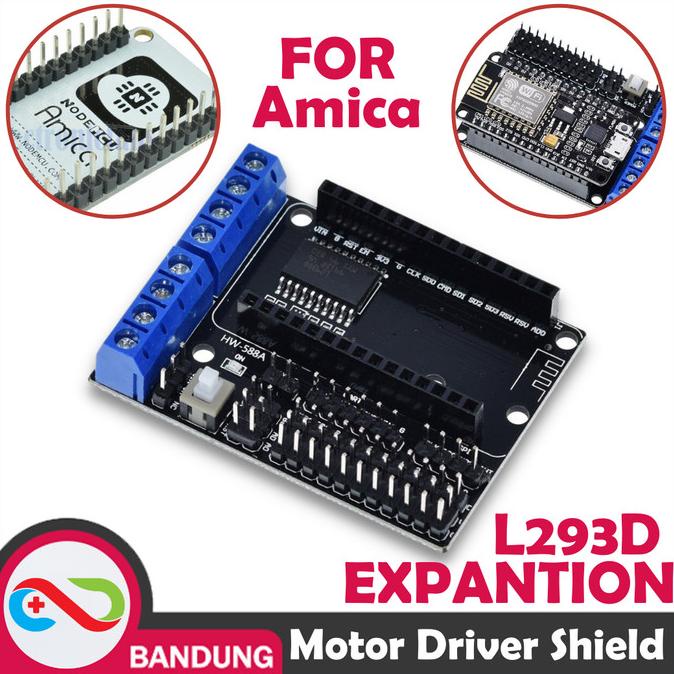 Jual [CNC] L293 L293D MOTOR DRIVER SHIELD FOR NODEMCU DOIT WIFI ESP8266 ...