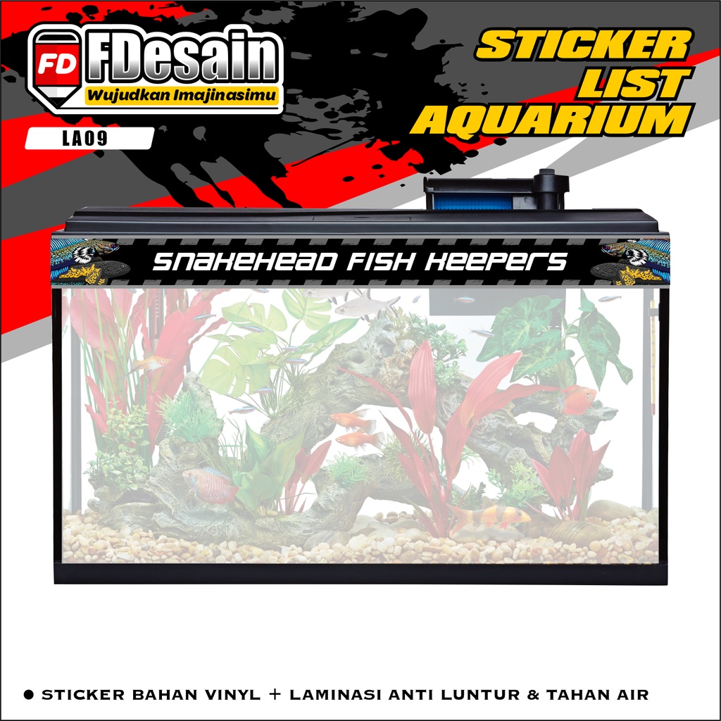 Jual Sticker List Aquarium / Sticker Aksesoris Aquarium 150 cm ...
