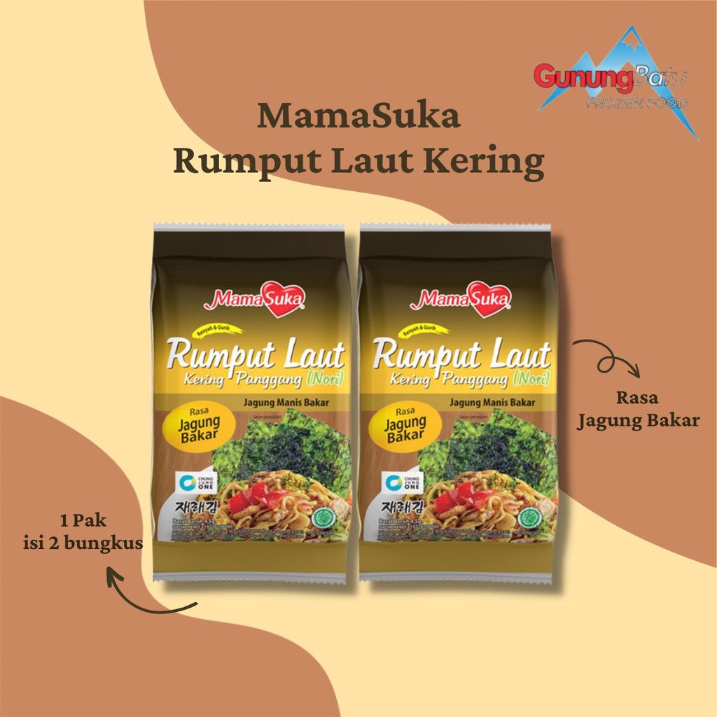 Jual MAMASUKA RUMPUT LAUT JAGUNG BAKAR 9 GR | Shopee Indonesia