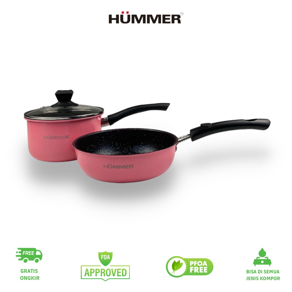Jual Hummer Kitchen - Panci Set Frypan 20cm + Panci Susu 20cm | Shopee ...