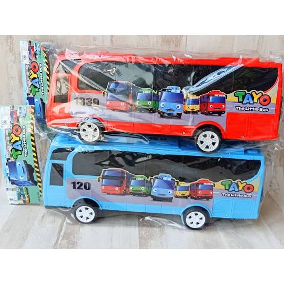 Jual Mainan Bus TAYO besar / Mainan Mobil Bus TAYO / TOYA plastik isi 4 ...
