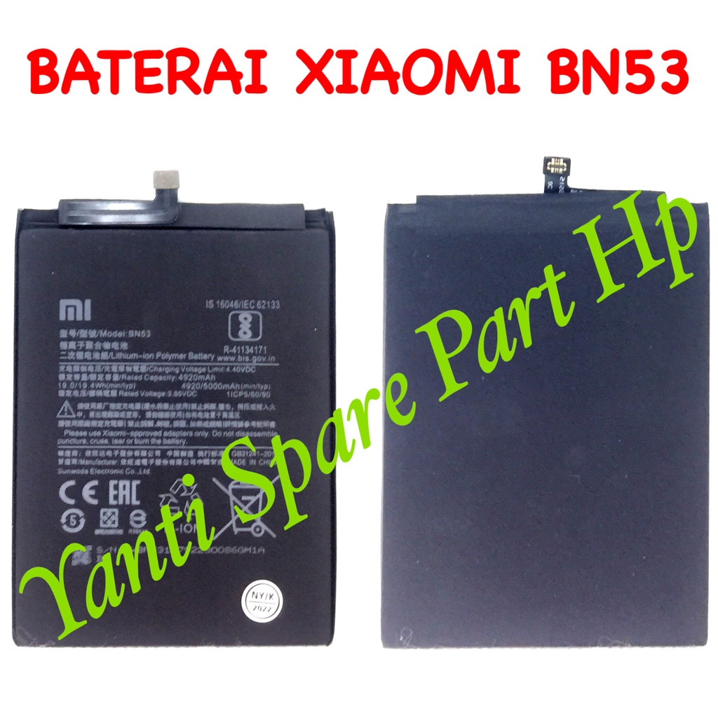 Jual Baterai Xiaomi Redmi Note 9 Pro Note 10 Pro BN53 Orignal New ...