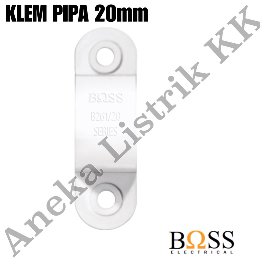 Jual KLEM PIPA LISTRIK CONDUIT CLIPSAL LEGRAND BOSS 20mm PUTIH CLAMP 20 ...