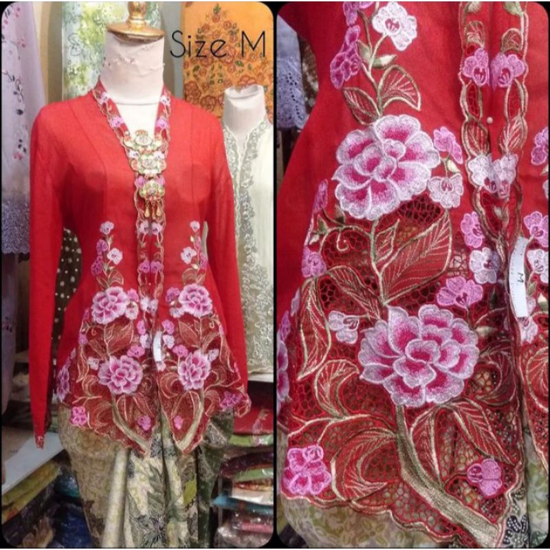 Jual Kebaya Bordir Kerancang | Khas Bukittinggi Sumatera Barat | Shopee ...