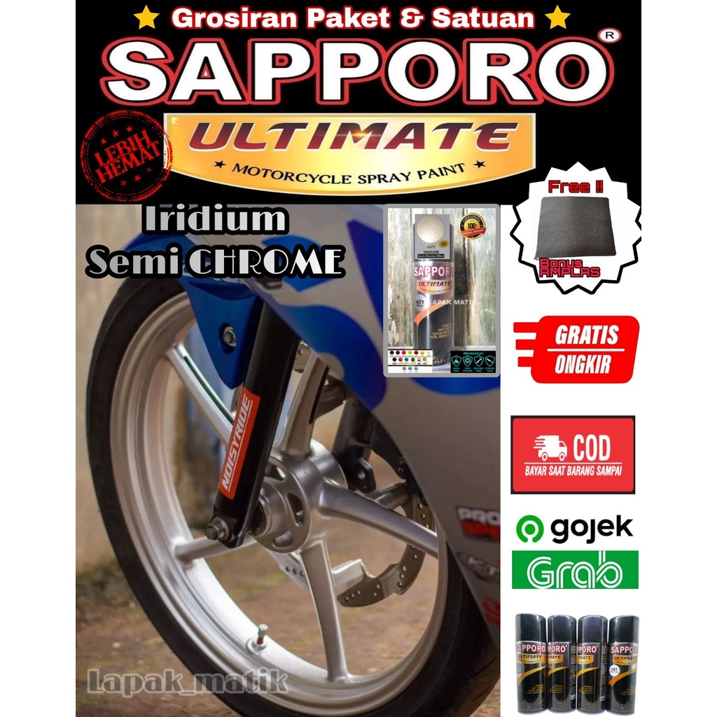 Jual SAPPORO ULTIMATE M77 IRIDIUM / CAT SPRAY SEMPROT AEROSOL | Shopee ...