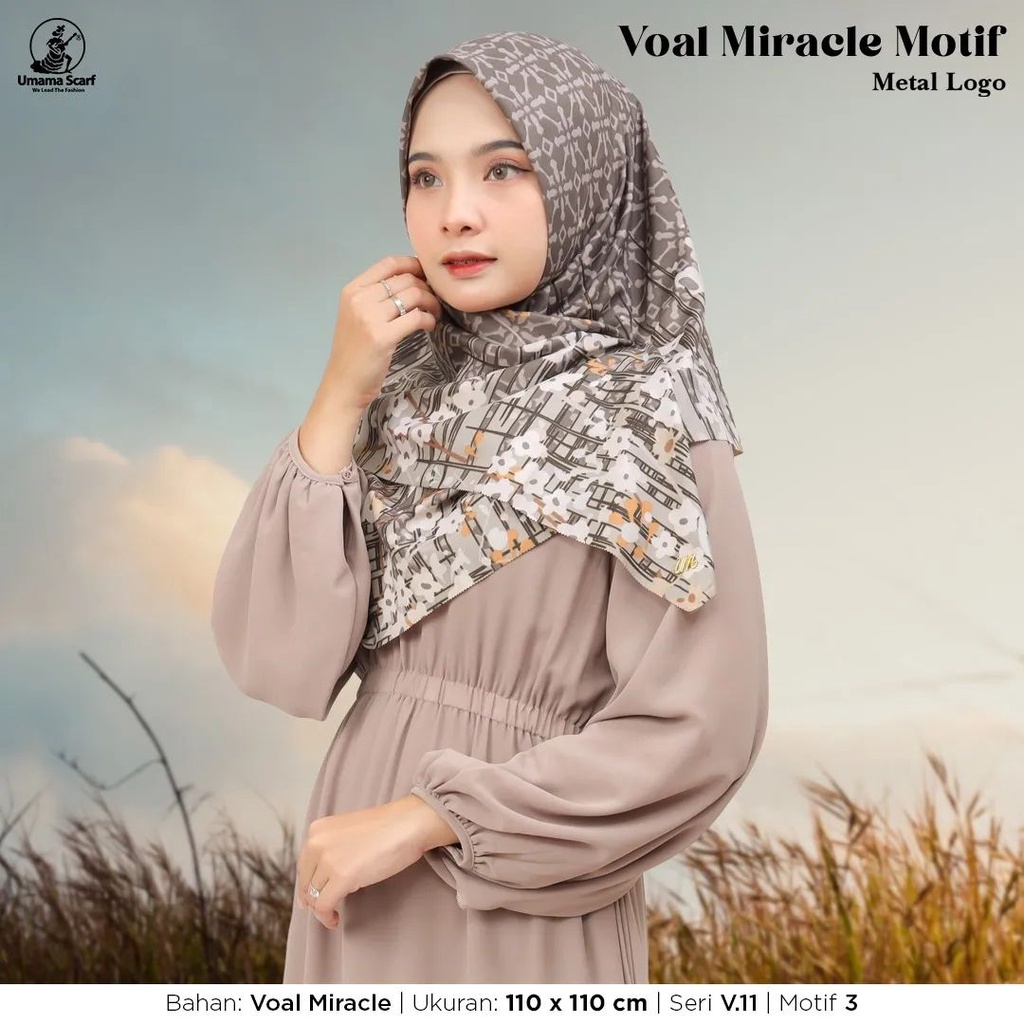 Jual Hijab Jilbab Motif Floral Kerudung Segiempat VOAL MIRACLE PRINT LC By Umama Scarf | Shopee ...