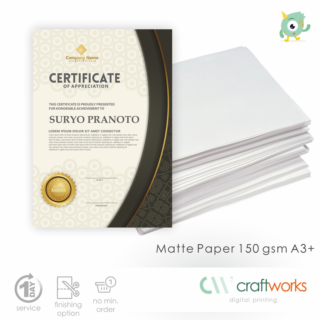 Jual CETAK MATTE PAPER DIGITAL PRINT A3+ | Shopee Indonesia