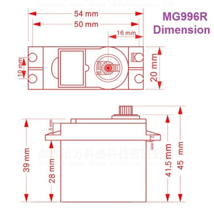 Jual Mg996r Micro Servo Mg996 Metal Torque Arduino Gear Tower Pro Hi Servo Lavar Stores Id 