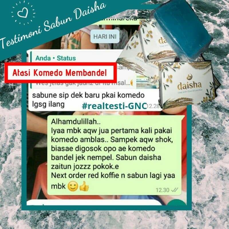 Jual Sabun Daisha/Daisha soap Non Alkohol Aman buat Bumil & Busui,Ampuh buat komedo dan jerawat ...