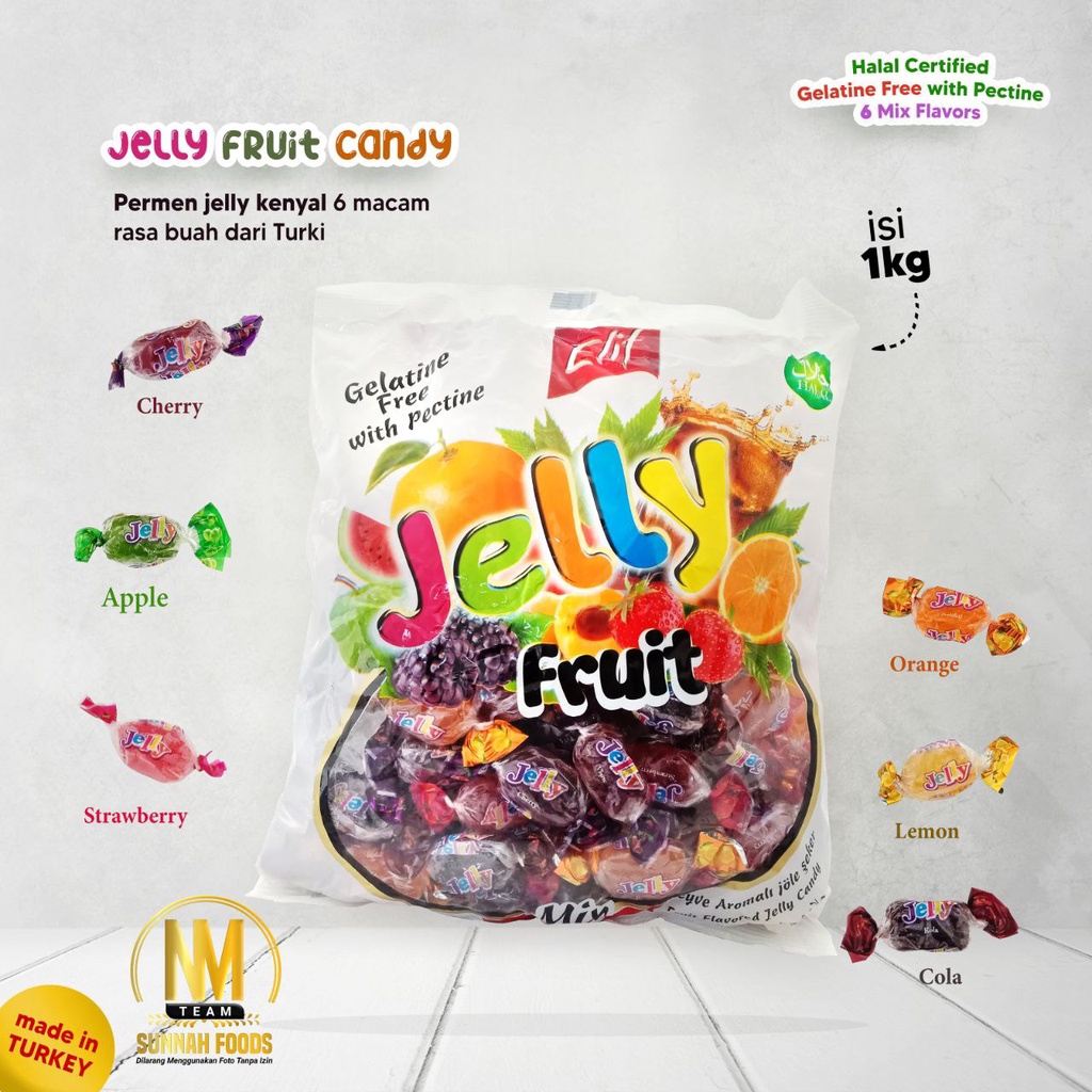 Jual Jelly Fruit Turkey Kemasan 1kg | Shopee Indonesia