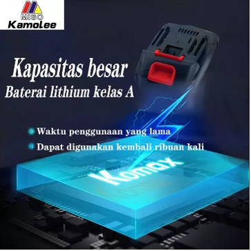 Jual Battery gerinda cordless-kamolee-lithium ion-circular impact ...