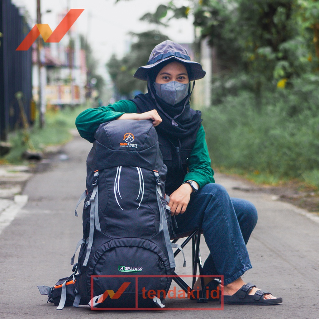 Jual Tas Gunung Seven Summits Agrata 60L / Carrier Outdoor Murah / Tas Gunung Kapasitas 60L ...