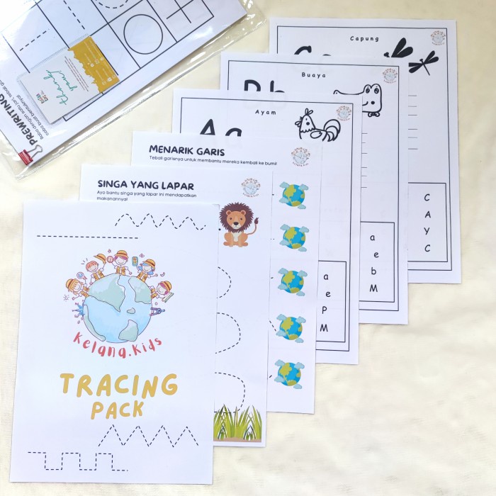 Jual Worksheet Tracing Pack Fonik Abc 30/Lembar Kerja Anak Belajar ...