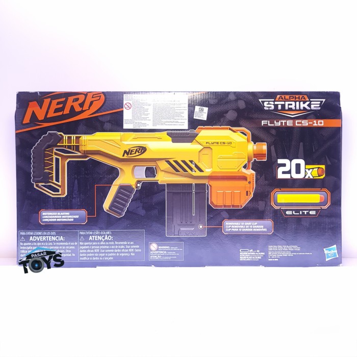 Jual Nerf Alpha Strike Flyte Cs-10 Motorized Blaster #Original | Shopee ...