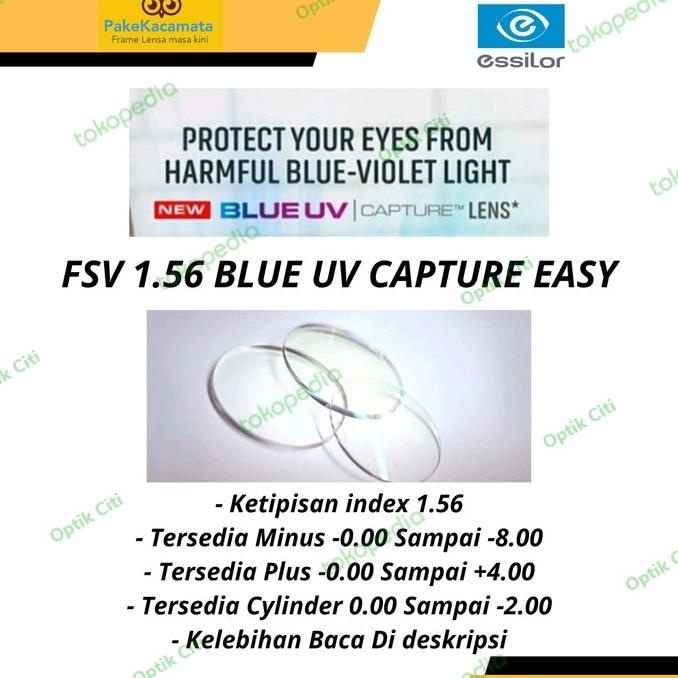 Jual Lensa Kacamata Minus Crizal Essilor 1.56 Blue Uv Capture Original ...