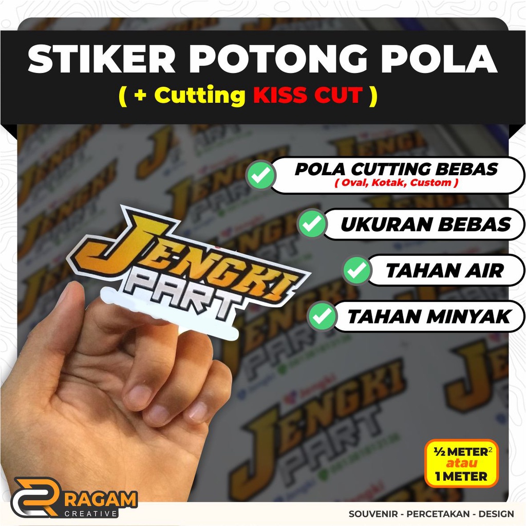 Jual Stiker Cutting Pola Anti Air / Cutting Pola / Potong Pola ...