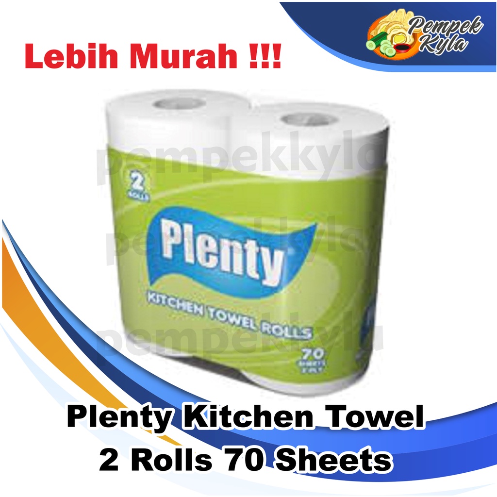 Jual Plenty Kitchen Towel 2 Rolls 70 Sheets | Shopee Indonesia