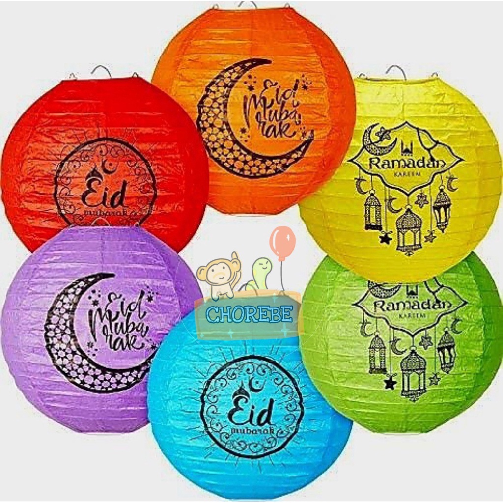Jual Lampion Kertas Motif Idul Fitri Dekorasi Hari Raya Lebaran ...