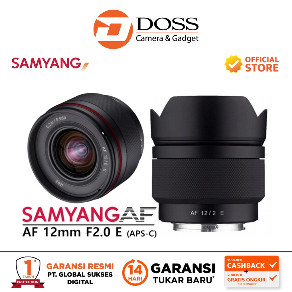 Jual Samyang AF 12mm F2.0 Mirrorless Lens for Fuji X | Shopee Indonesia