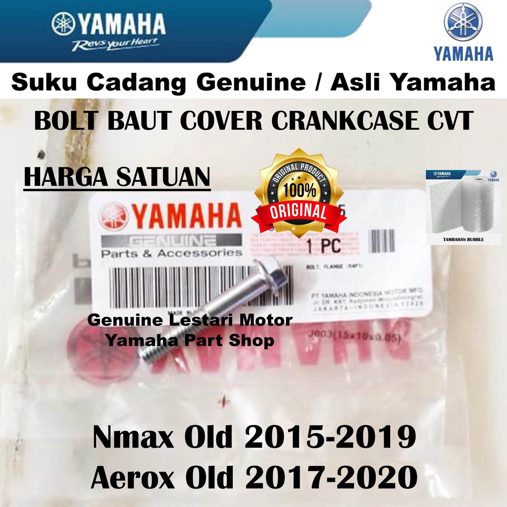 Jual Bolt Baut Cover Crankcase CVT Nmax N Max Aerox Old Asli Yamaha ...