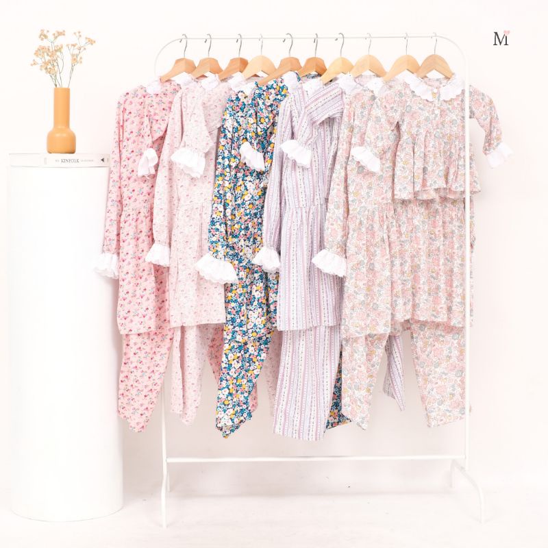 Jual baju couple one set ibu anak laura lacey | Shopee Indonesia