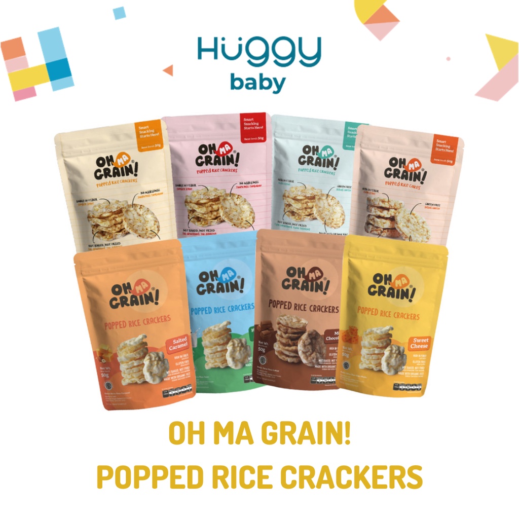 Jual Oh Ma Grain! Popped Rice Crackers | Snack Ibu Bayi Beras Organik ...