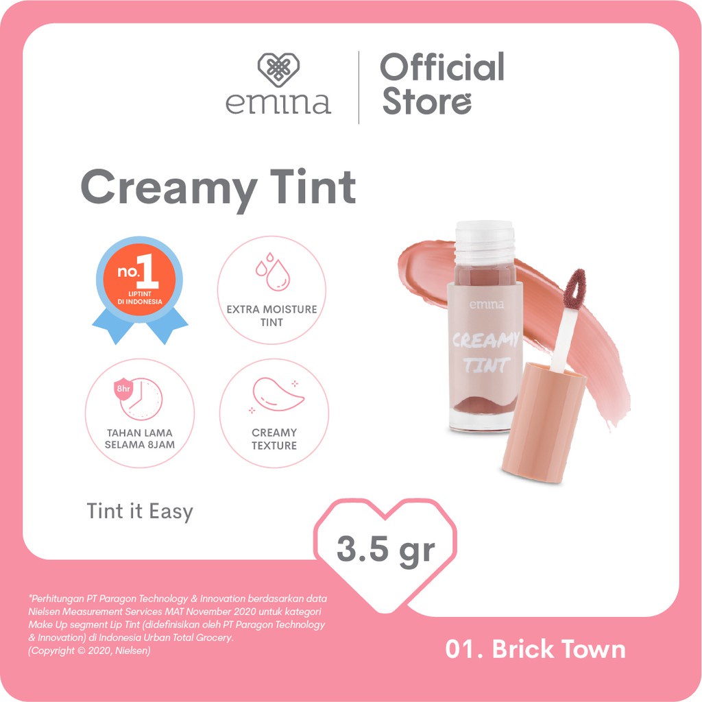 Jual CREAMY TINT EMINA LIP TINT MATTE 3.6GR | Shopee Indonesia