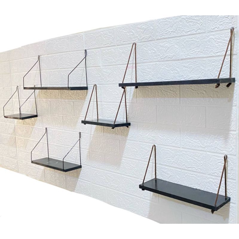 Jual Rak dinding Tempel serbaguna minimalis 1 set isi 3 pcs ukuran P40 ...