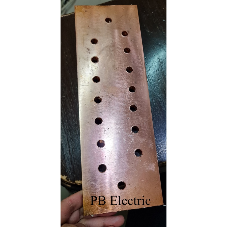 Jual Busbar Tembaga 16 Lubang / Busbar Full Tembaga / Busbar Tembaga 16 ...
