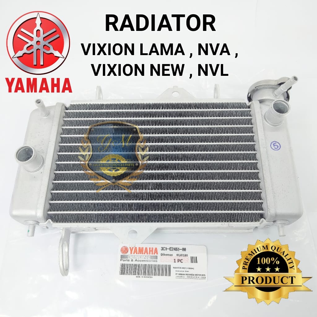 Jual ORIGINAL RADIATOR COOLANT ASSY YAMAHA VIXION OLD LAMA VIXION NEW ...