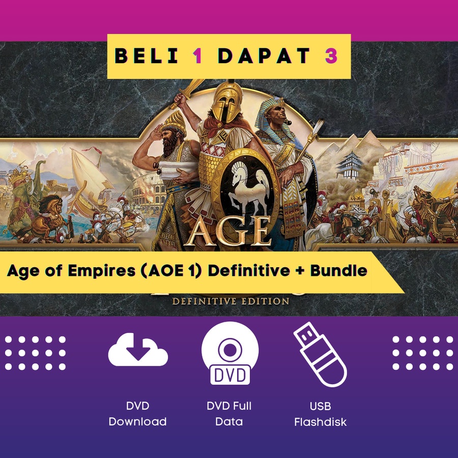 Jual AGE OF EMPIRES I 1 Definitive Edition + Bundle | Game PC Original ...