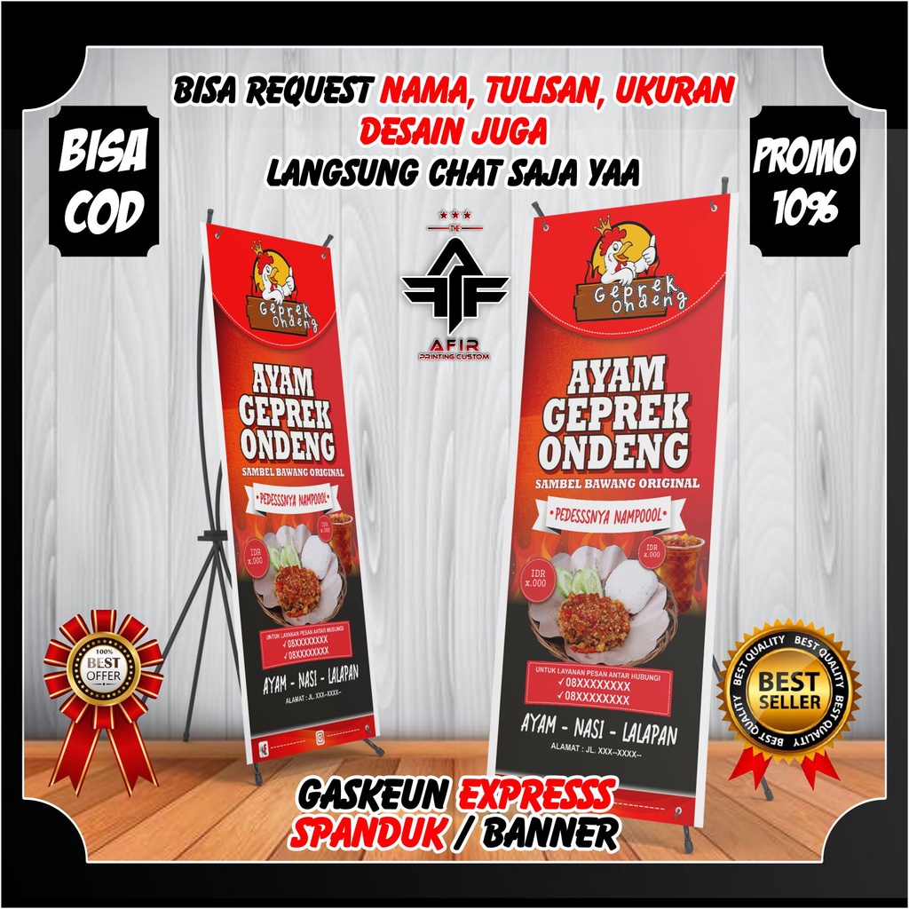 Jual CETAK X BANNER / Y BANNER / STAND BANNER / STANDING BANNER MURAH ...