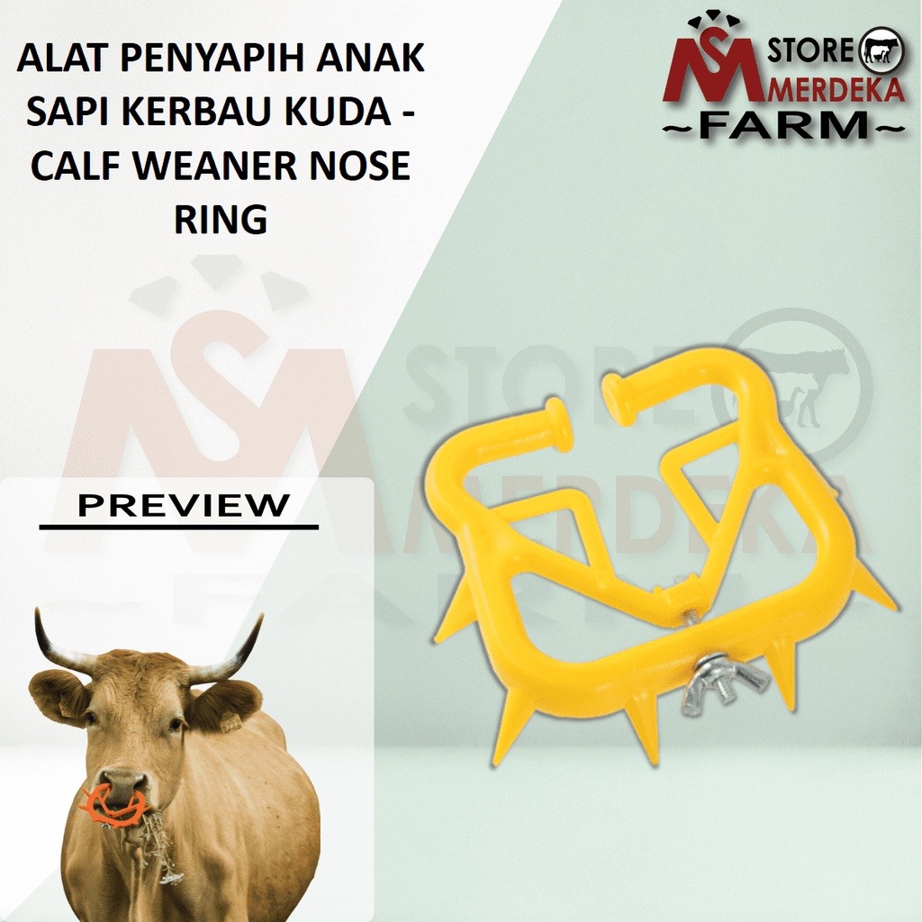Jual Alat Penyapih Anak Sapi Kerbau Kuda - Calf Weaner Nose Ring ...