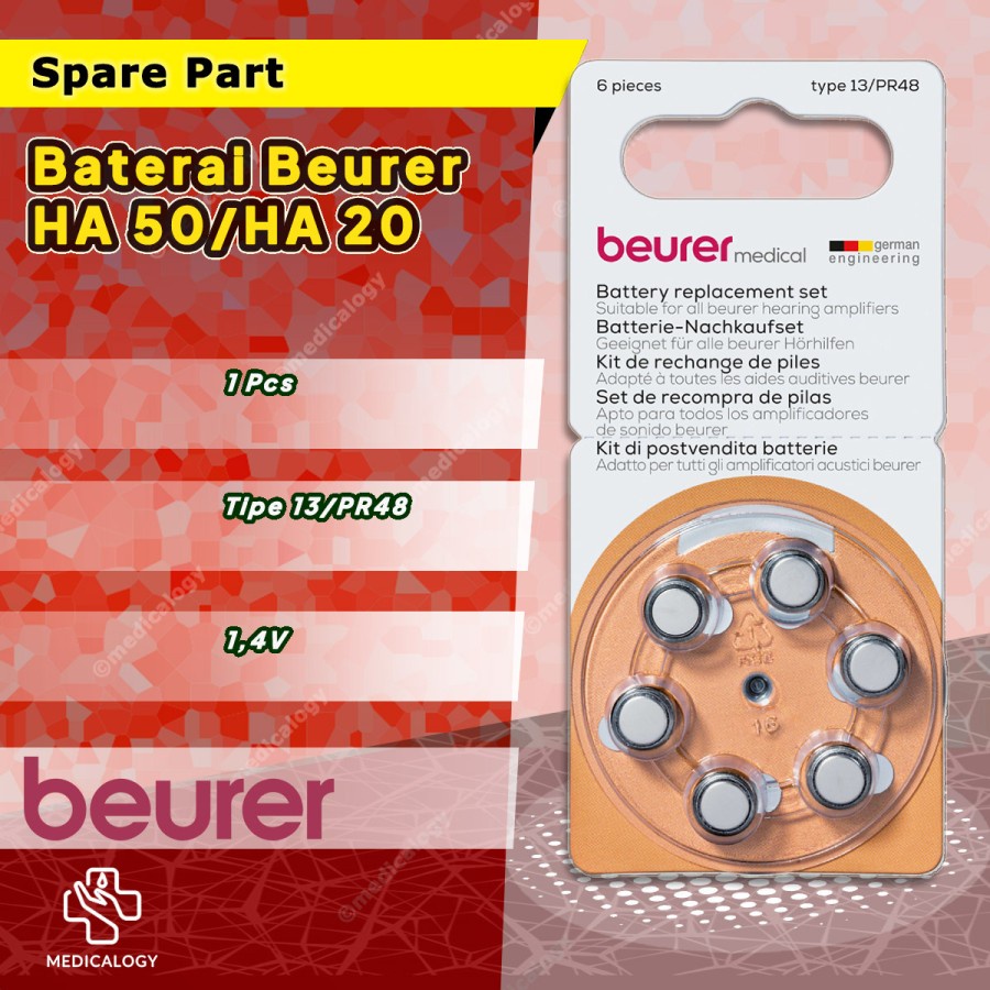 Jual Beurer Baterai Hearing Aid HA 50/HA 20 Ecer per Pcs | Shopee Indonesia