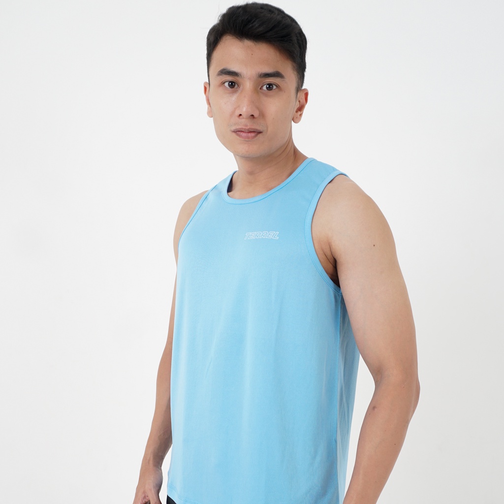 Jual Terrel sportswear basic tanktop sleeveless singlet pria dry fit gym running pria | Shopee ...