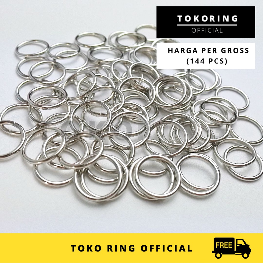 Jual Ring Bulat 1,5 cm tebal 2 mm Nikel - Toko Ring Official (Harga per ...